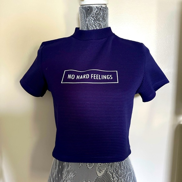 Divided | Tops | Ladies Statement Crop Top S | Poshmark